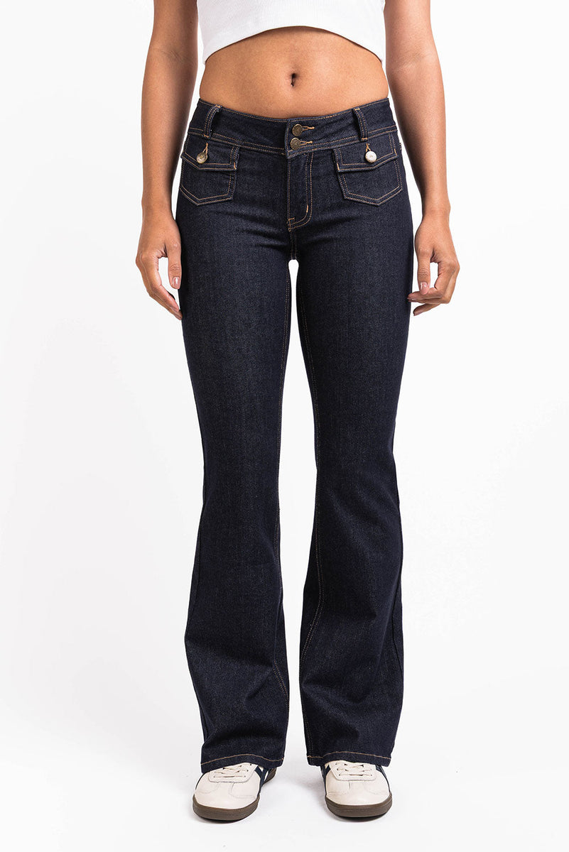 Celine 01Low Bootcut Jeans - Raw Denim – MADLADY